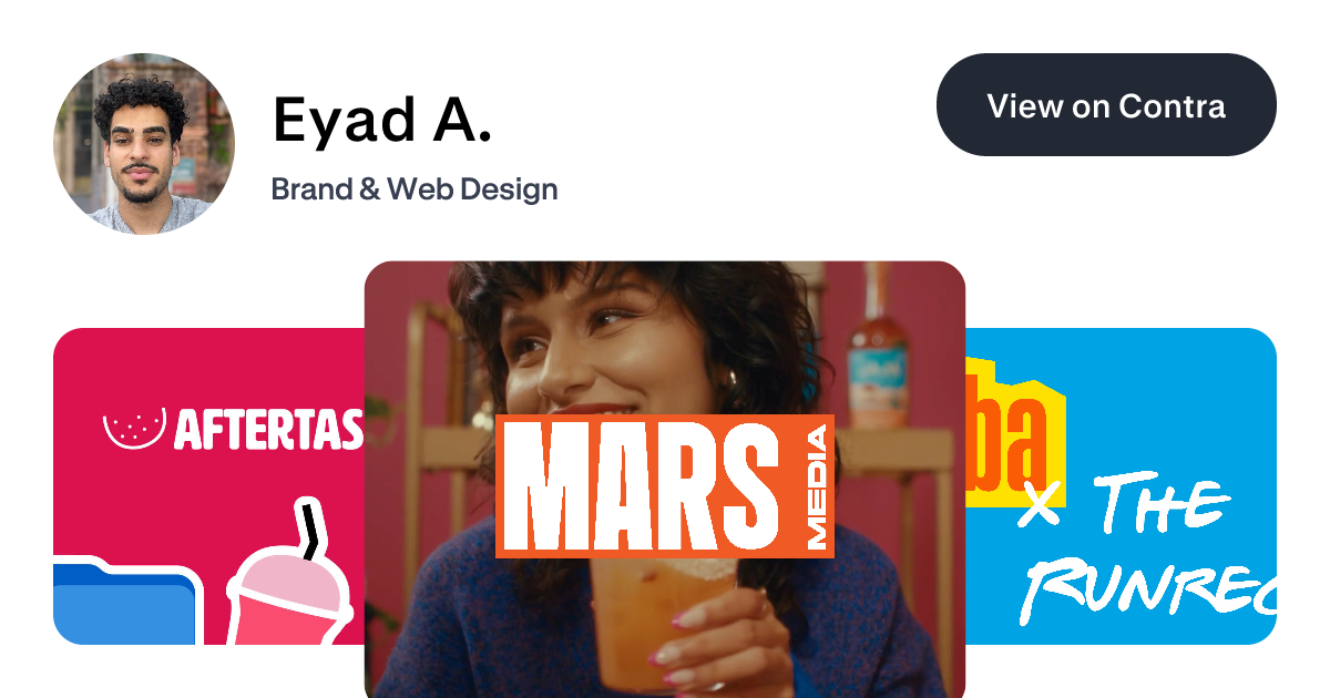 Eyad A. on Contra | Brand & Web Design