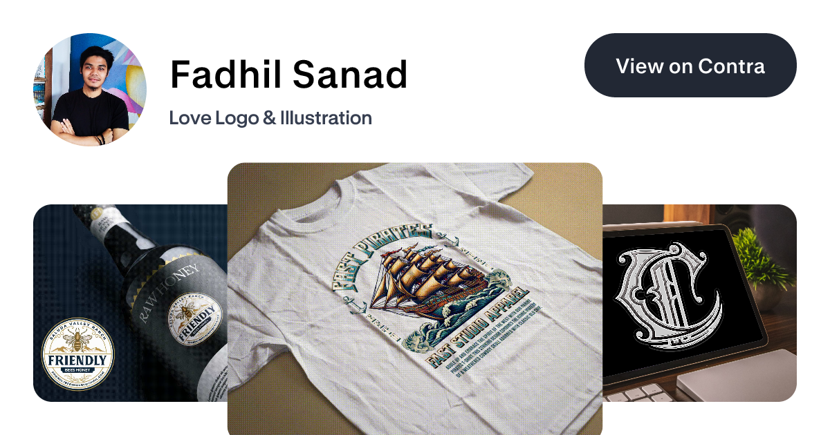 Fadhil Sanad on Contra | Love Logo & Illustration