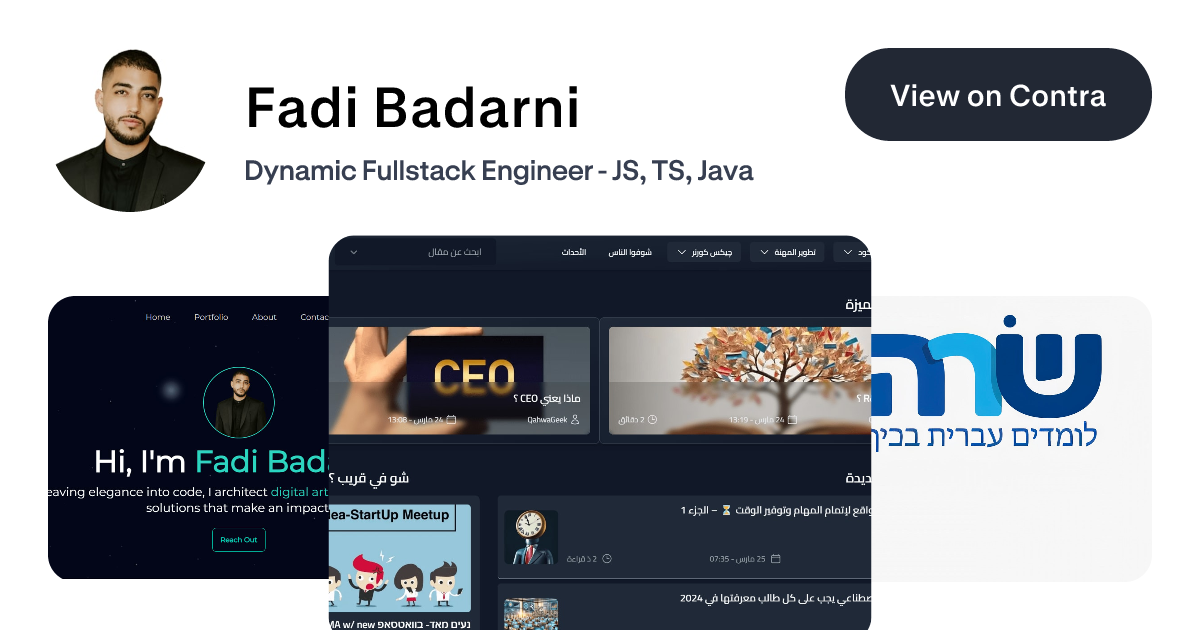 Fadi Badarni on Contra