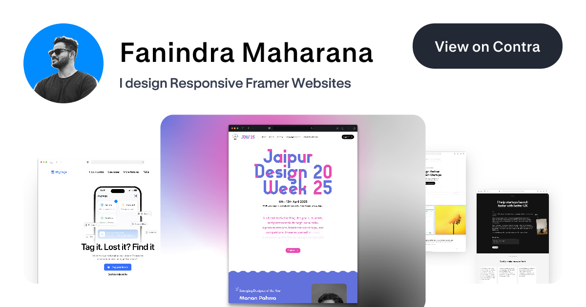 Fanindra Maharana's Work | Contra