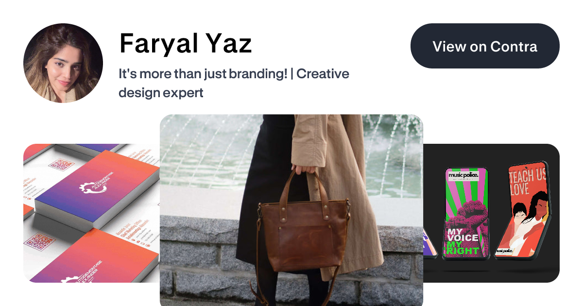 Faryal Yaz - Brand Design | Contra