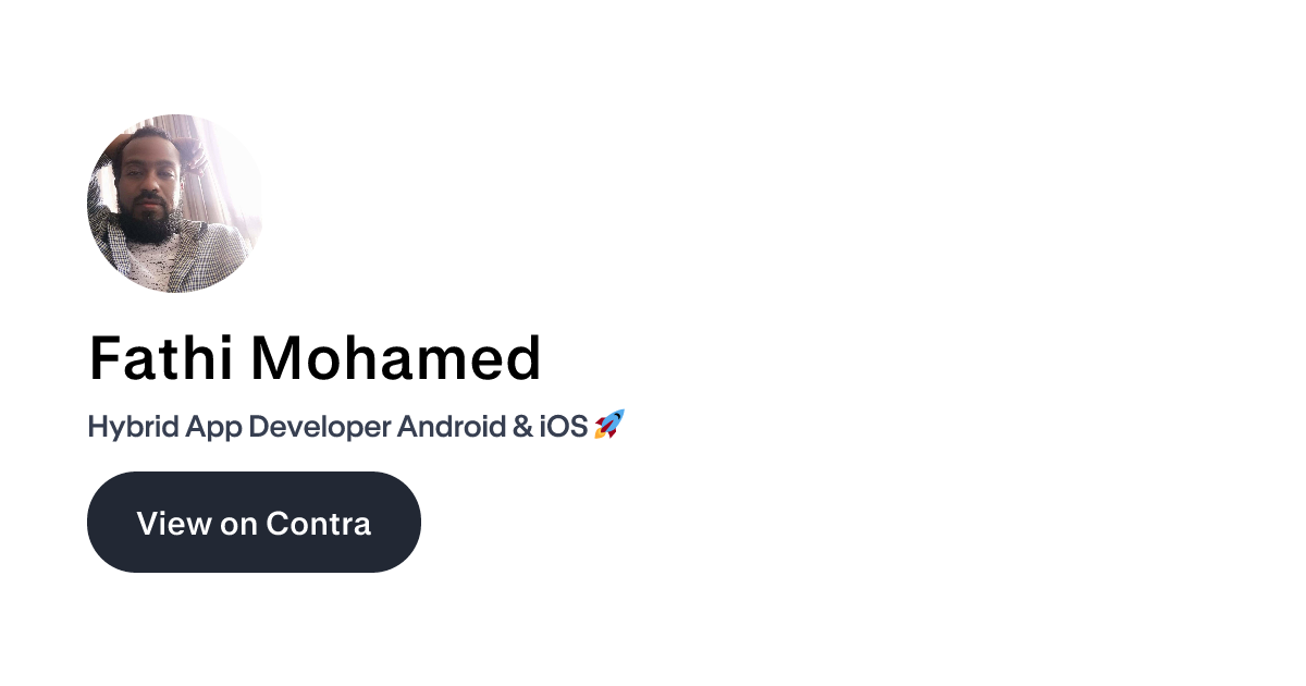 Fathi Mohamed on Contra