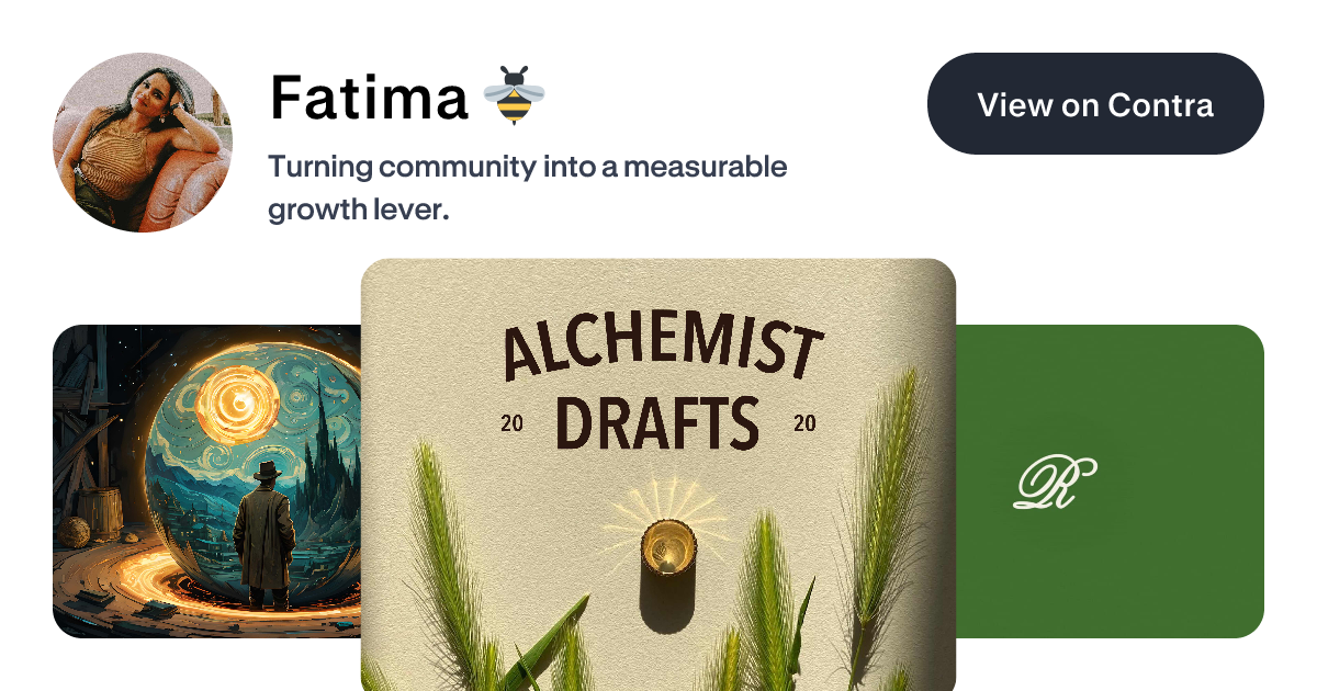 Fatima 🐝 on Contra