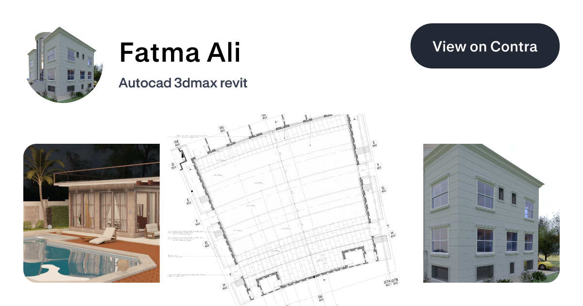 Fatma Ali on Contra | Autocad 3dmax revit
