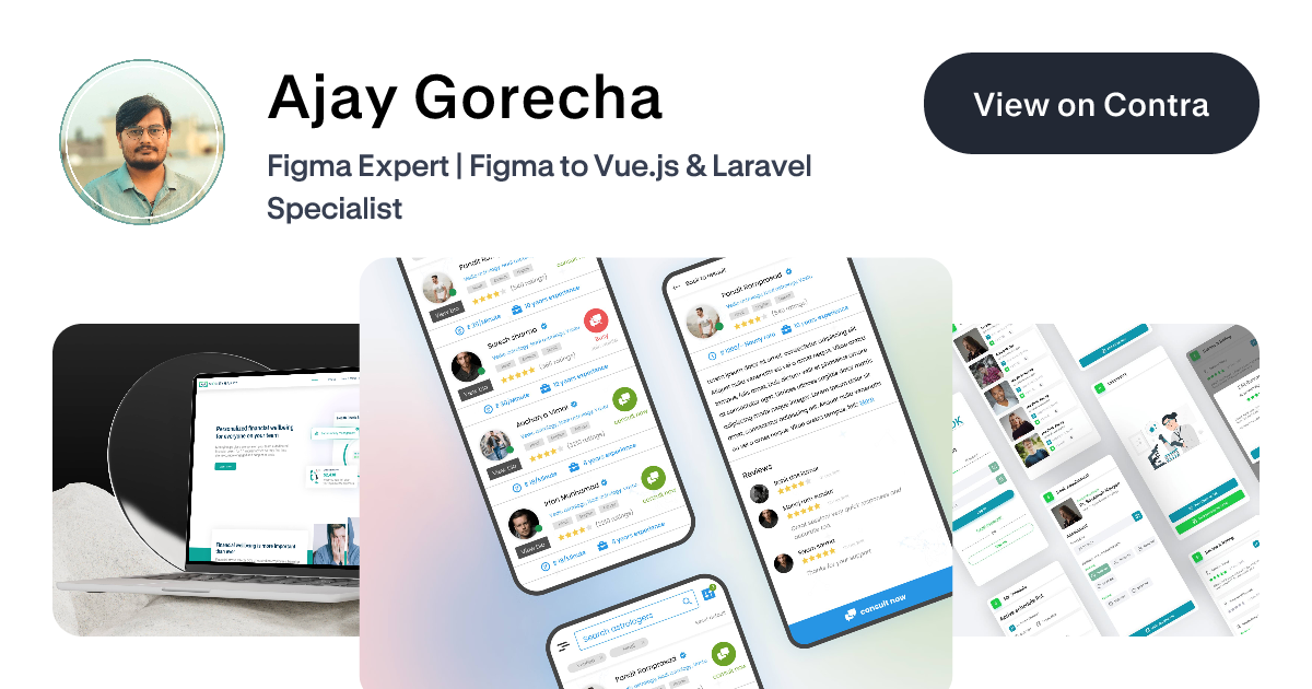 Ajay Gorecha - Web Designer | Contra