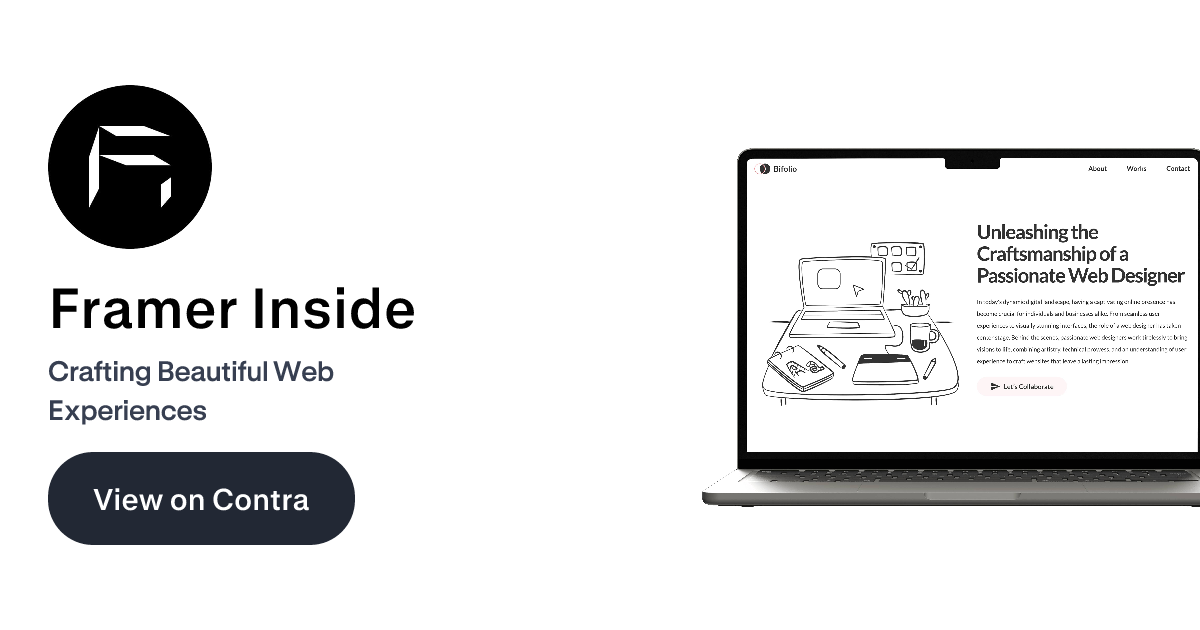 Framer Inside on Contra | Crafting Beautiful Web Experiences