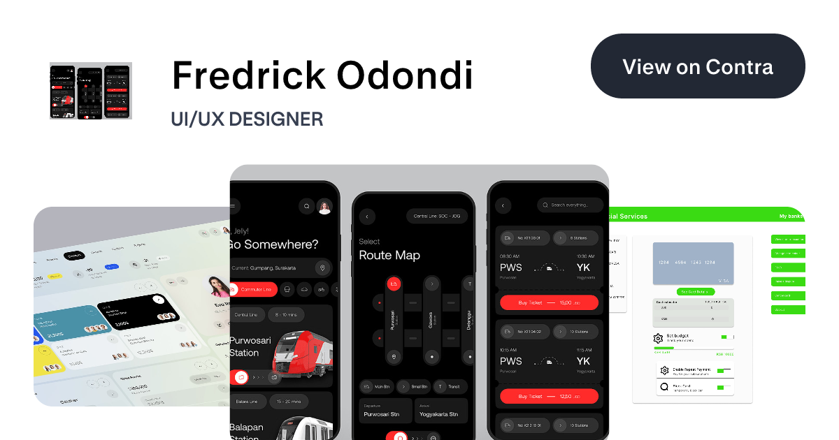 Fredrick Odondi on Contra | UI/UX DESIGNER