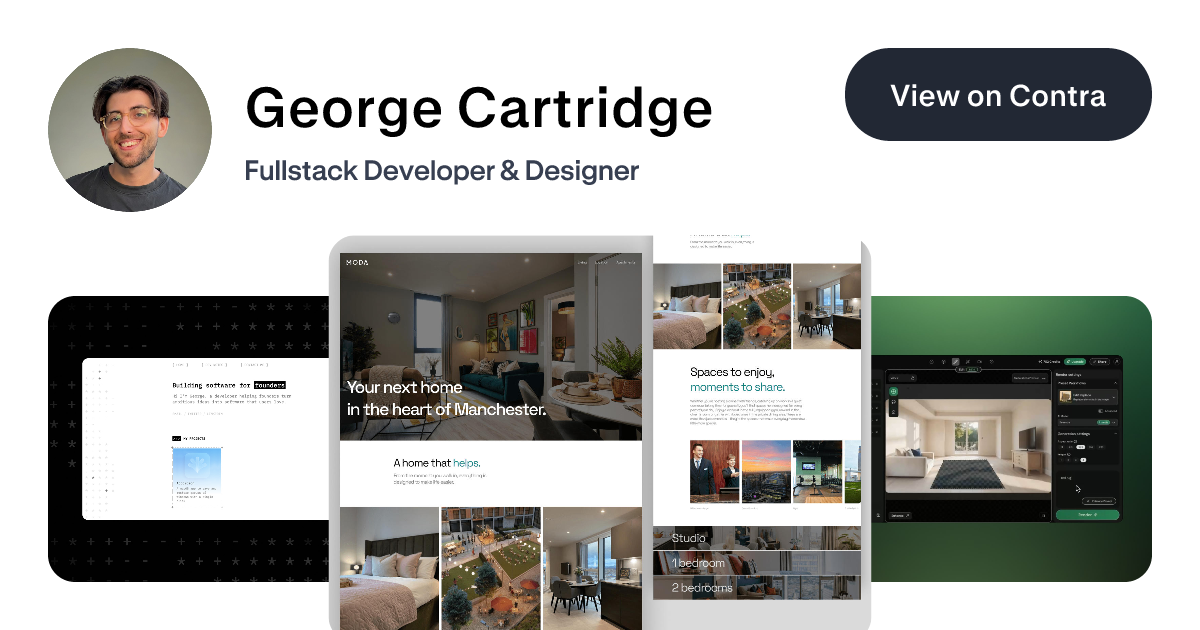 George Cartridge on Contra | Fullstack Developer & Designer