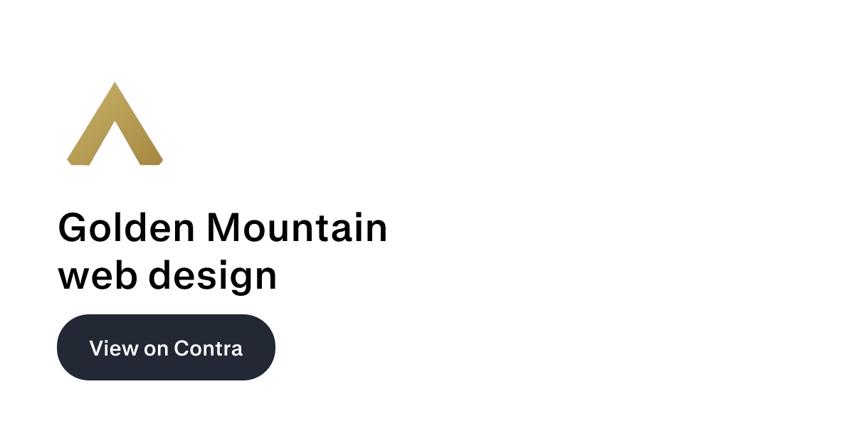 Golden Mountain web design | Contra