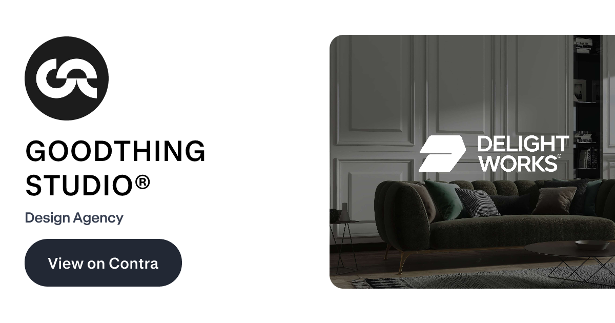 GOODTHING STUDIO® on Contra | Design Agency
