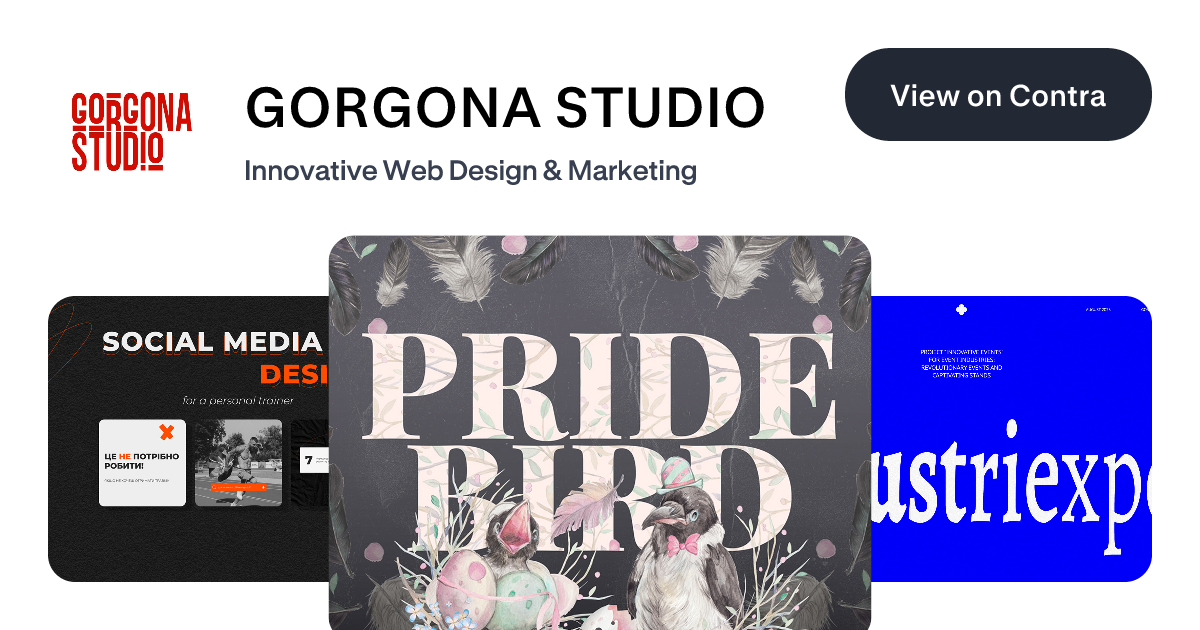GORGONA STUDIO on Contra | Innovative Web Design & Marketing