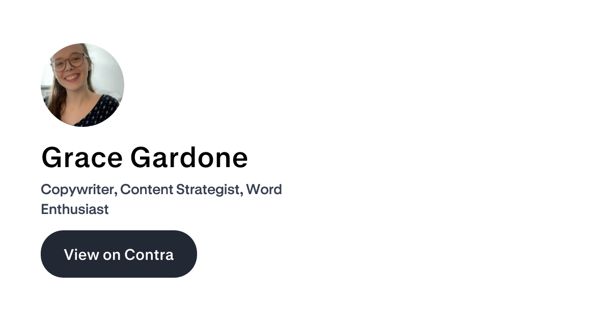 Grace Gardone on Contra