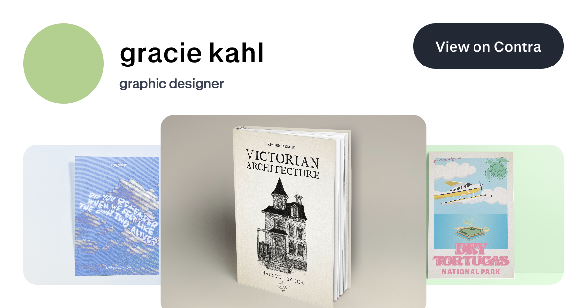 gracie kahl on Contra | graphic designer