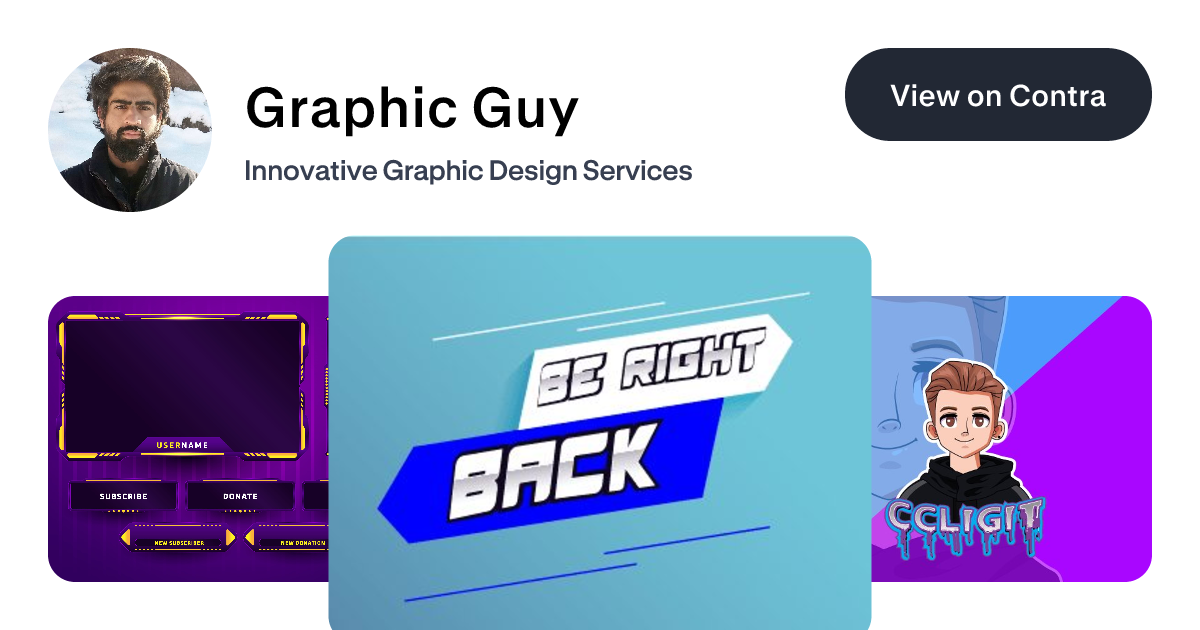 Graphic Guy on Contra | Innovative Graphic Design Services