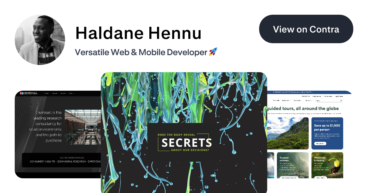 Haldane Hennu on Contra