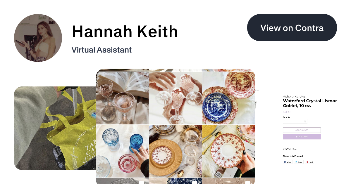 Hannah Keith on Contra | Virtual Assistant