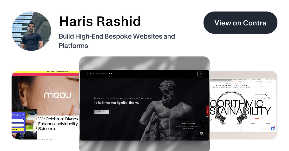 Haris Rashid's Work | Contra