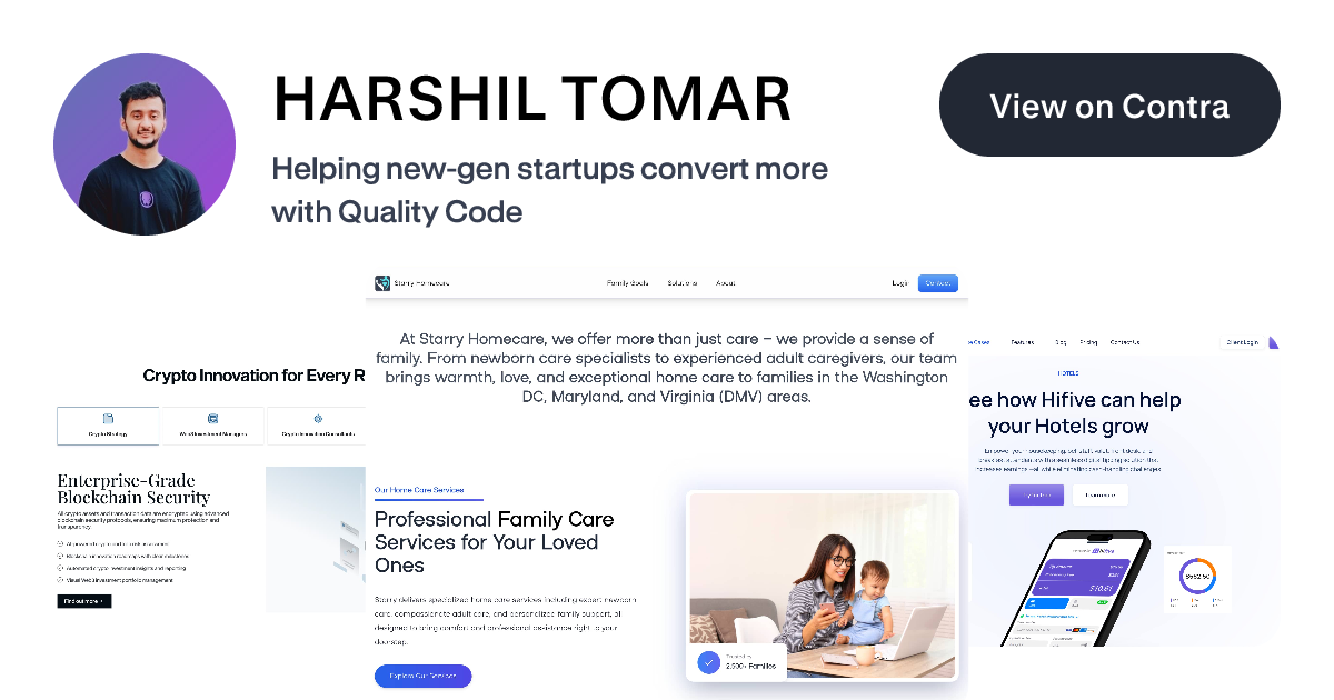 HARSHIL TOMAR on Contra