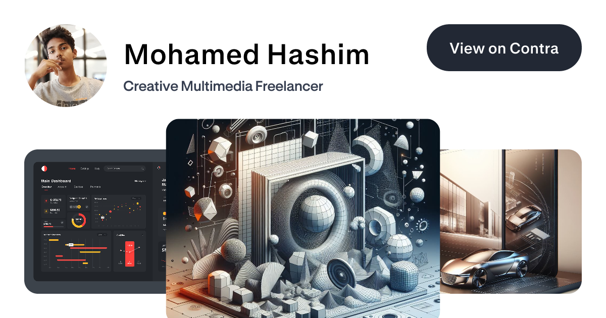Mohamed Hashim on Contra | Creative Multimedia Freelancer