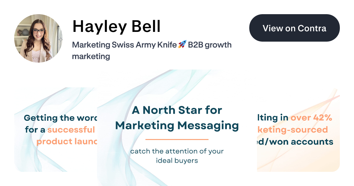 Hayley Bell on Contra