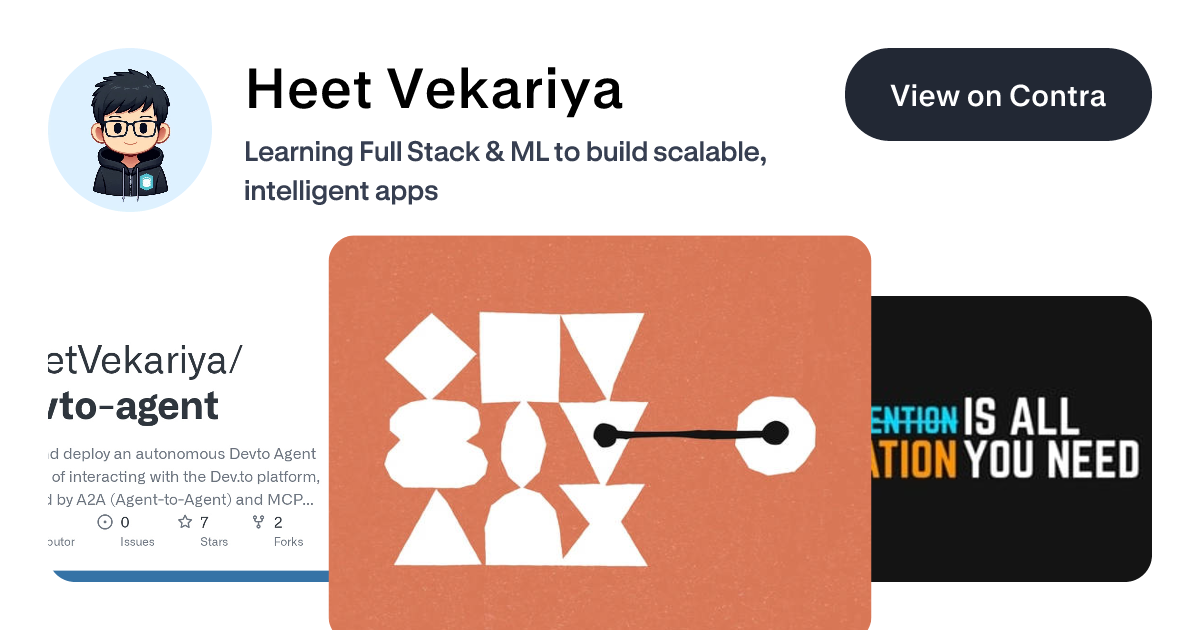 Heet Vekariya on Contra