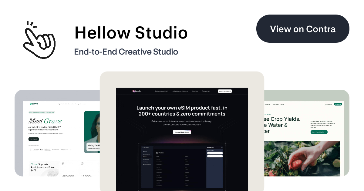 Hellow Studio's Work | Contra