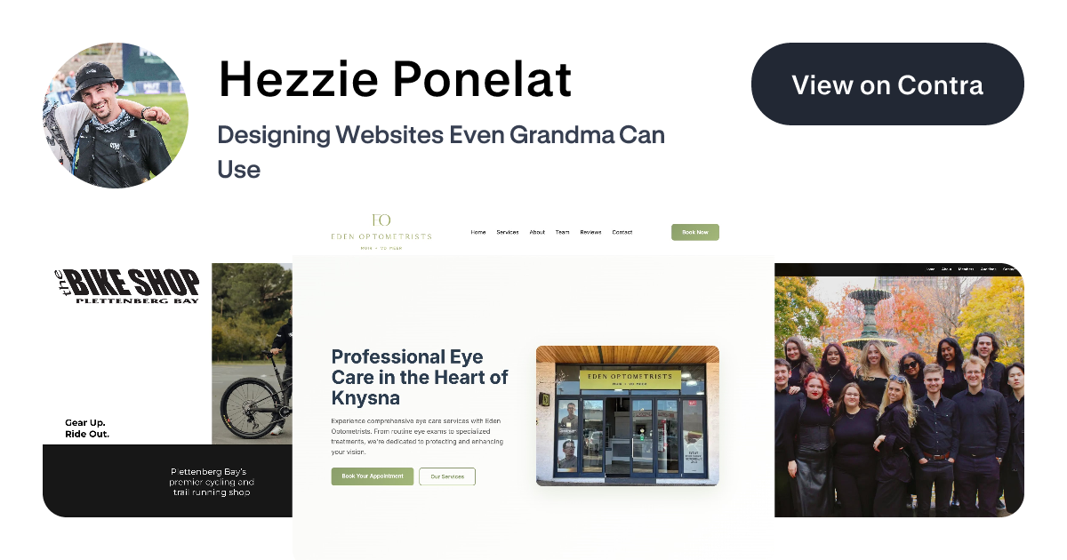 Hezzie Ponelat - Graphic Designer | Contra