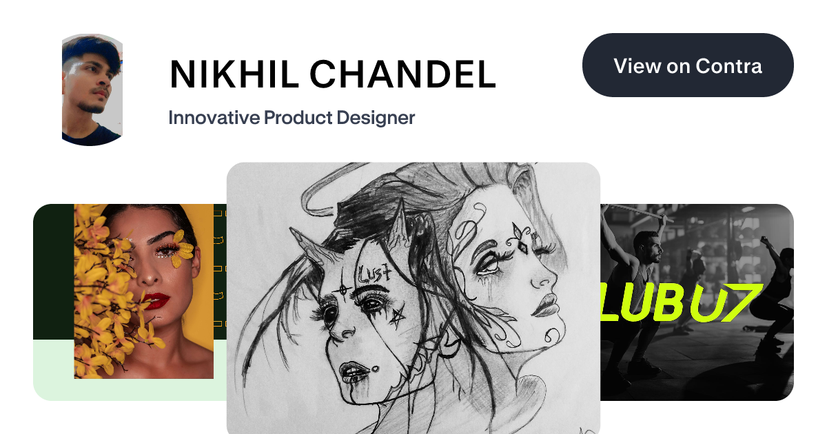 NIKHIL CHANDEL on Contra | Innovative Product Designer