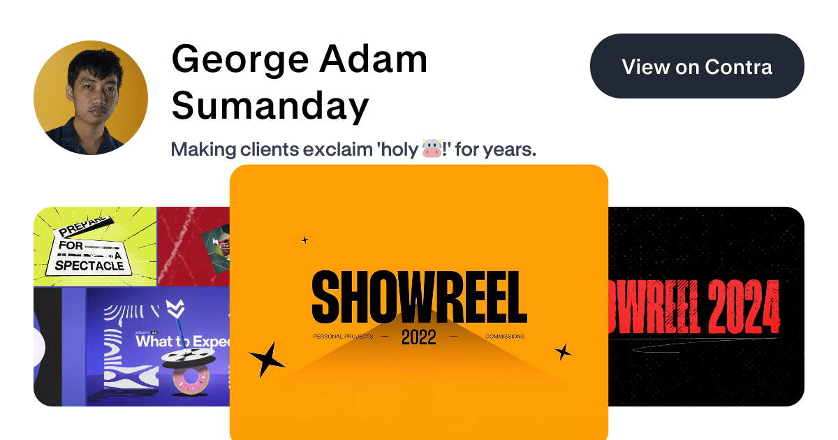 George Adam Sumanday's Services | Contra