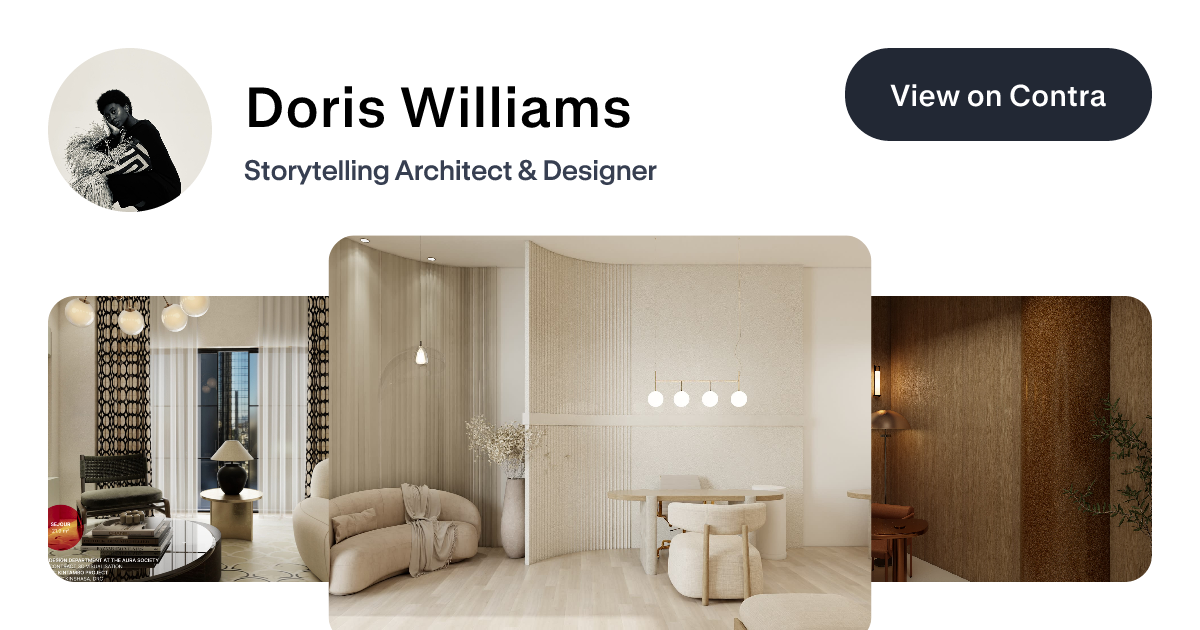 Doris Williams on Contra | Storytelling Architect & Designer