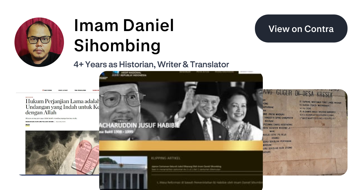 Imam Daniel Sihombing on Contra