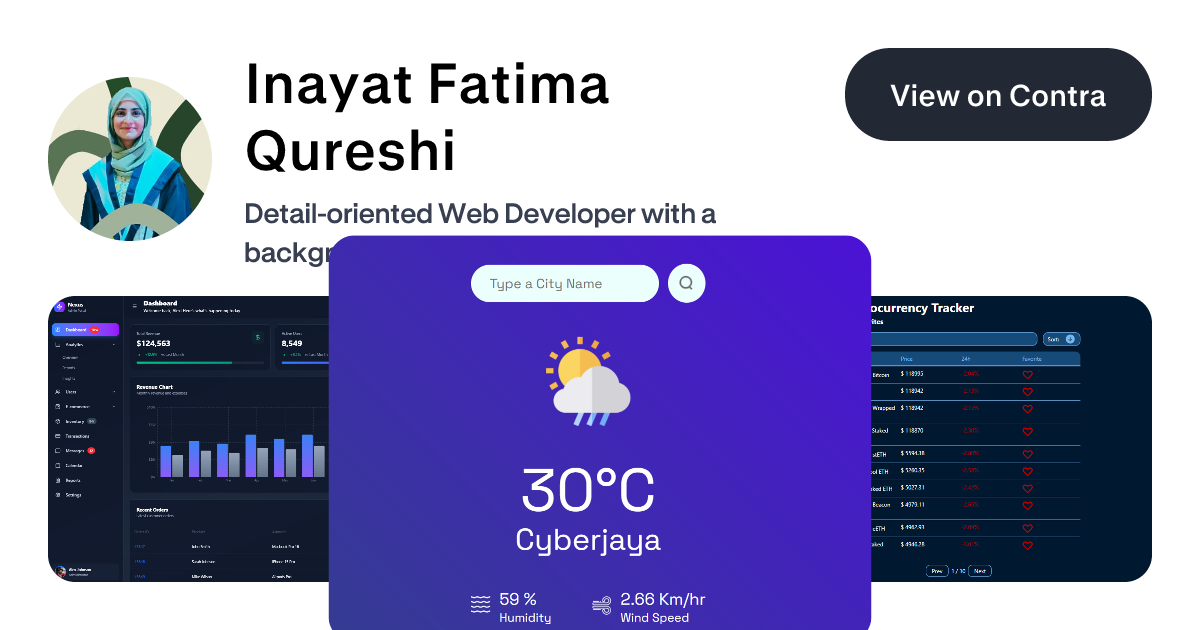 Inayat Fatima Qureshi on Contra