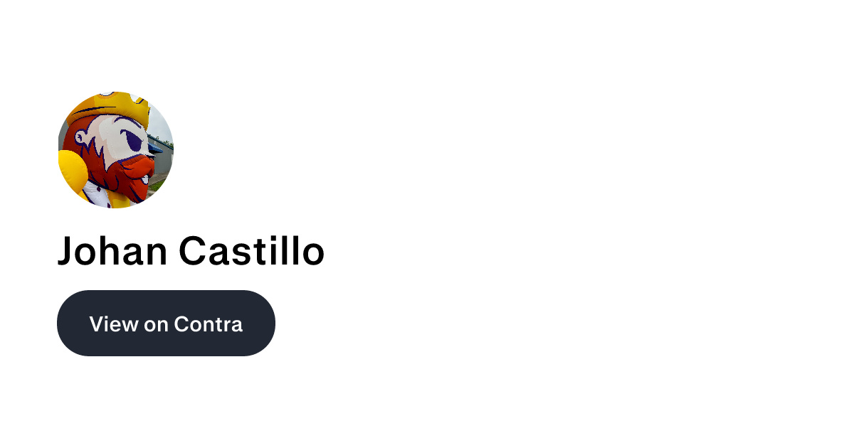 Johan Castillo - Sales | Contra