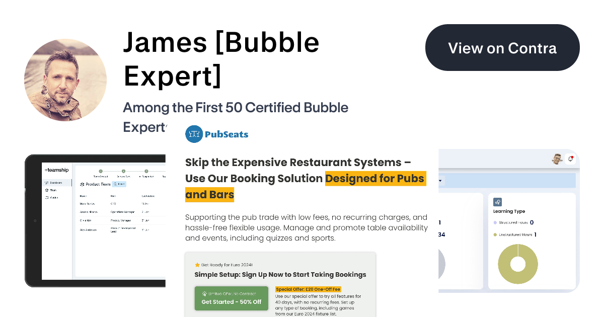 James [Bubble Expert]'s Work | Contra