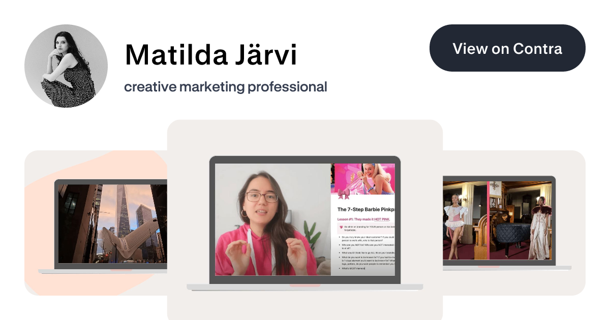 Matilda Järvi's Work | Contra