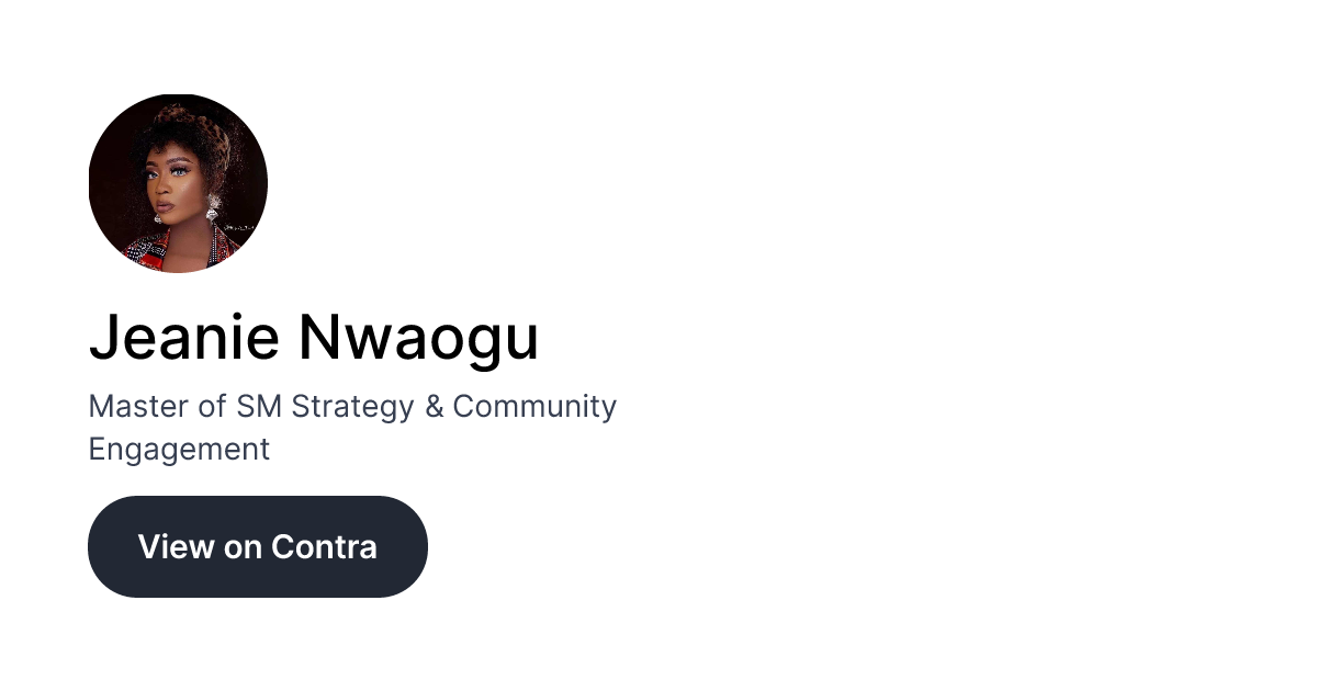 Jeanie Nwaogu on Contra Jeanie Nwaogu on Contra