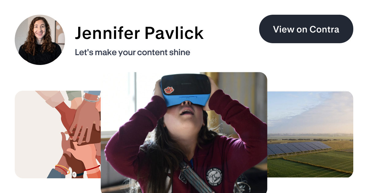 Jennifer Pavlick's Work | Contra