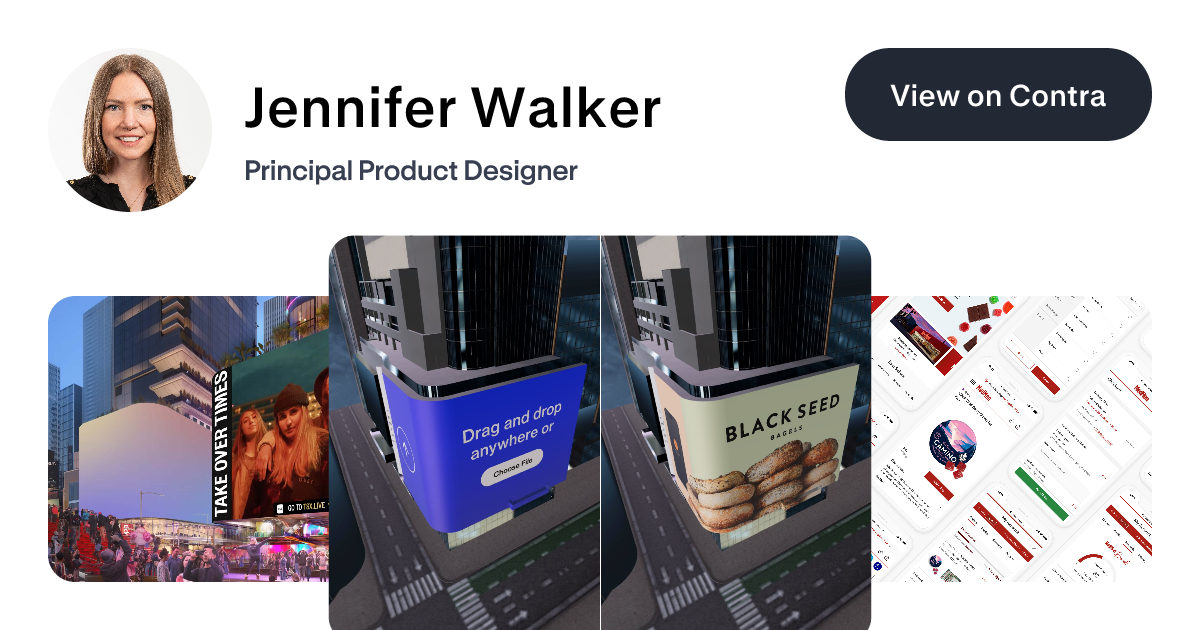 Jennifer Walker on Contra | Principal Product Designer