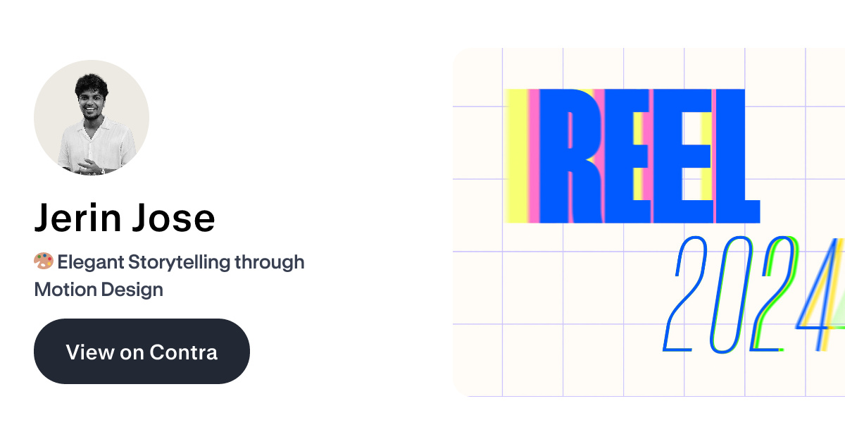 Jerin Jose's Work | Contra