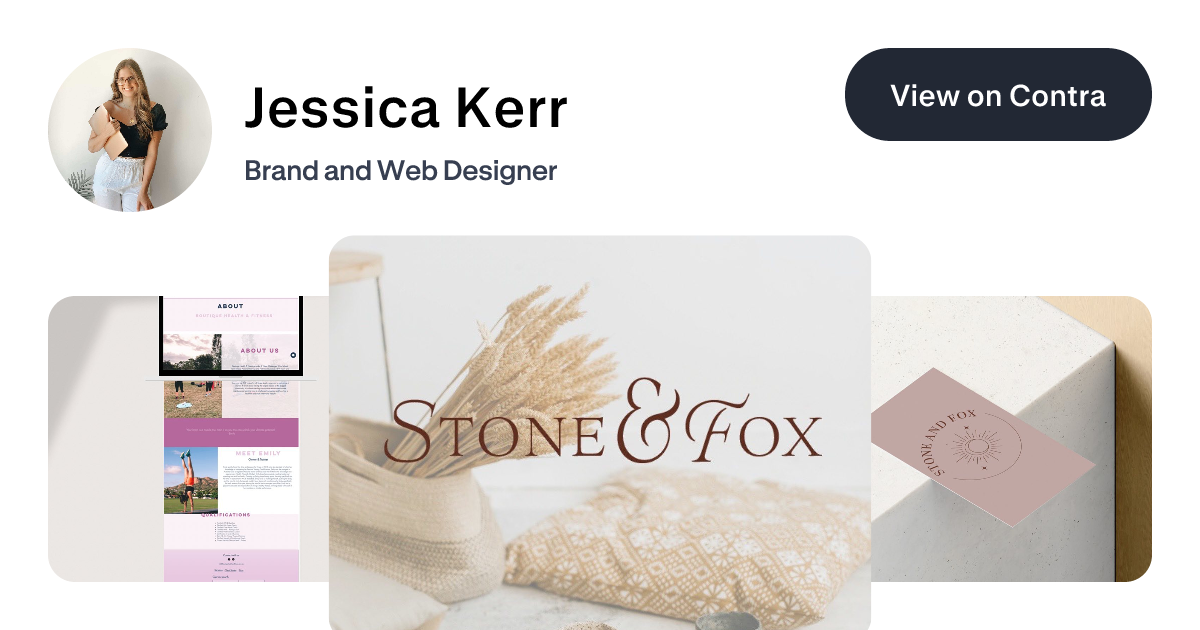 Jessica Kerr on Contra | Brand and Web Designer
