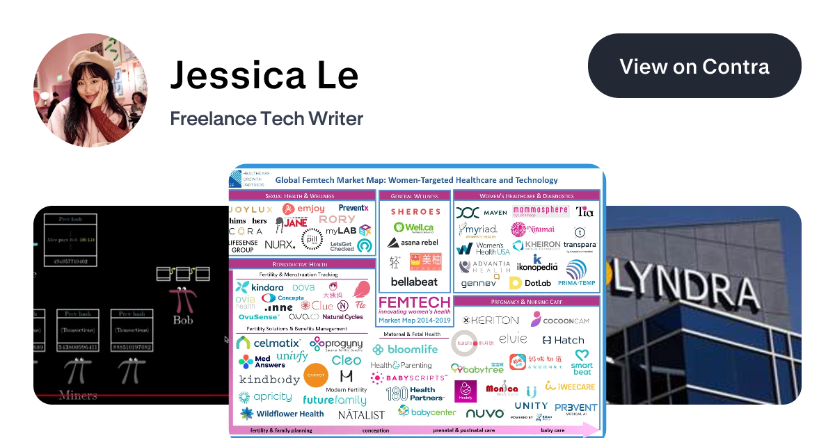 Jessica Le on Contra | Freelance Tech Writer