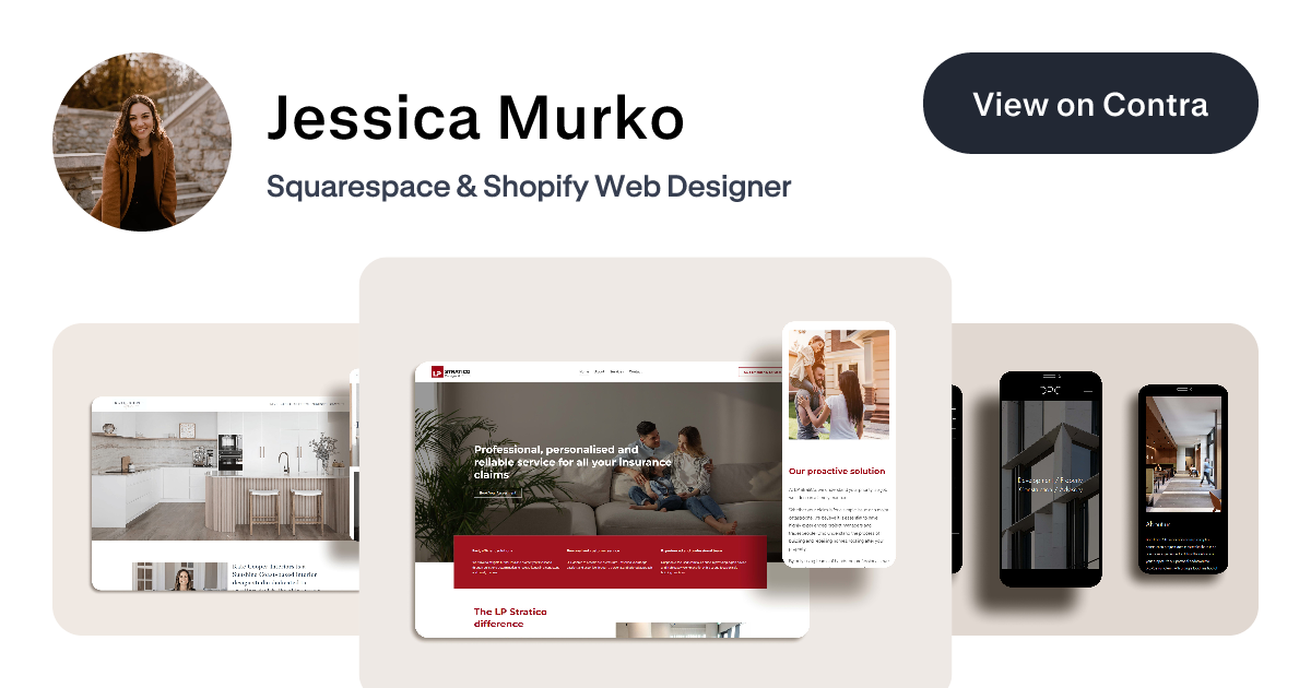 Jessica Murko on Contra | Squarespace & Shopify Web Designer