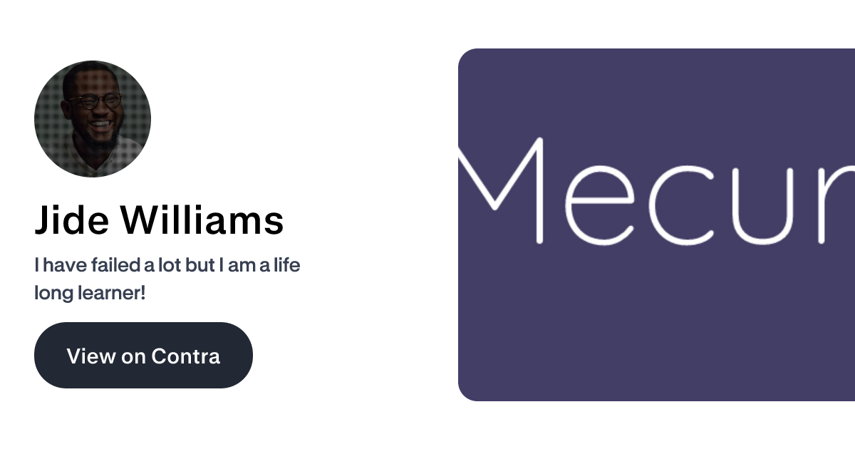 Jide Williams on Contra