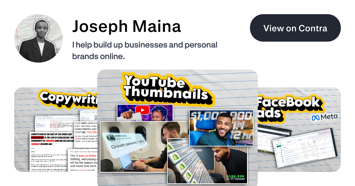 Joseph Maina on Contra