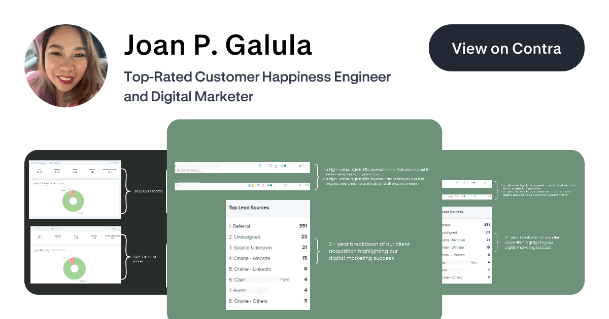 Joan P. Galula on Contra