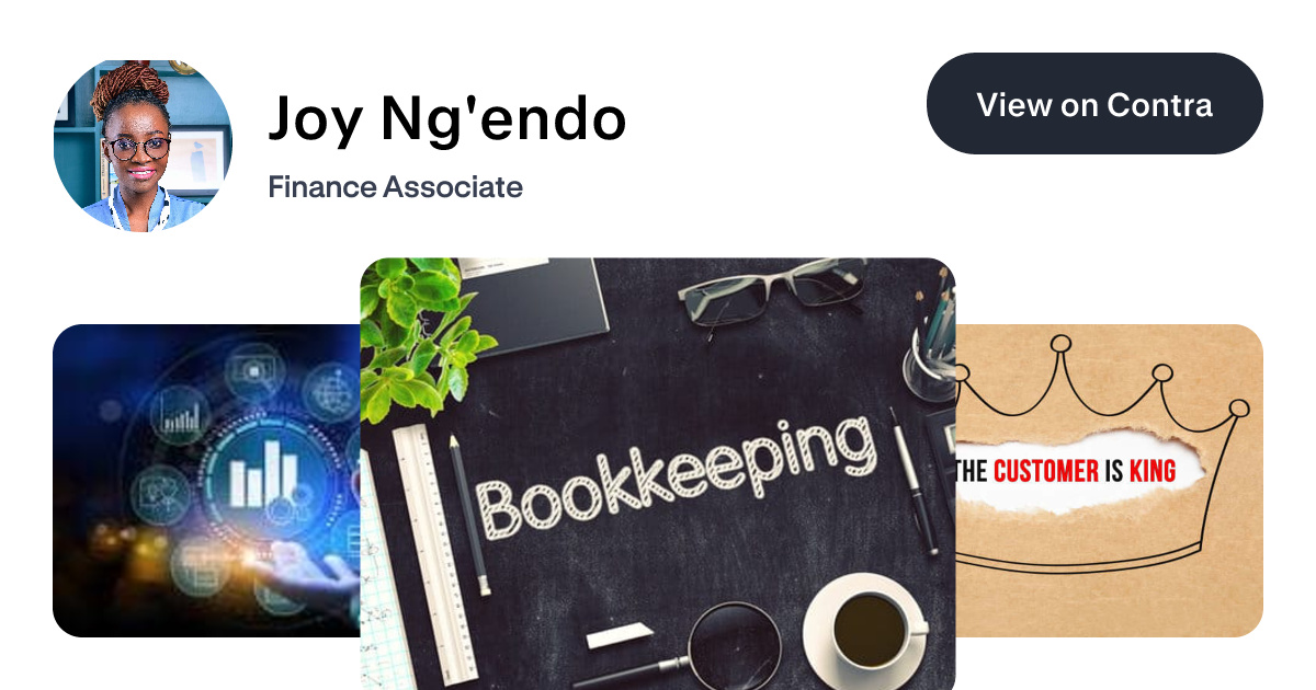 Joy Ng'endo on Contra | Finance Associate