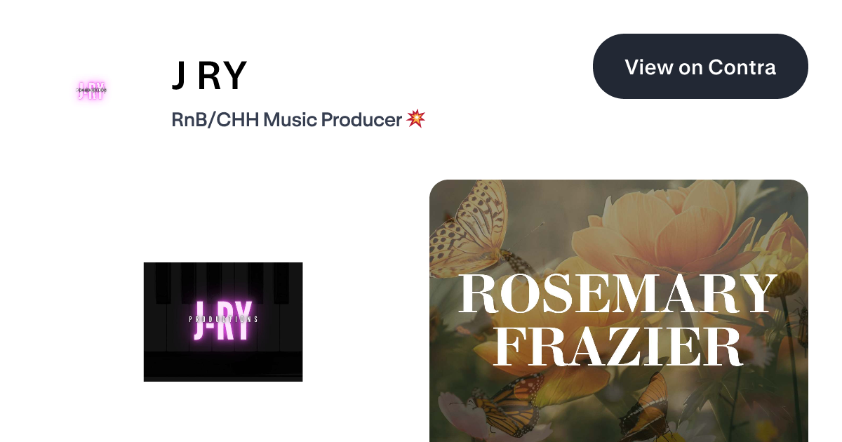 J RY on Contra | RnB/CHH Music Producer 💥