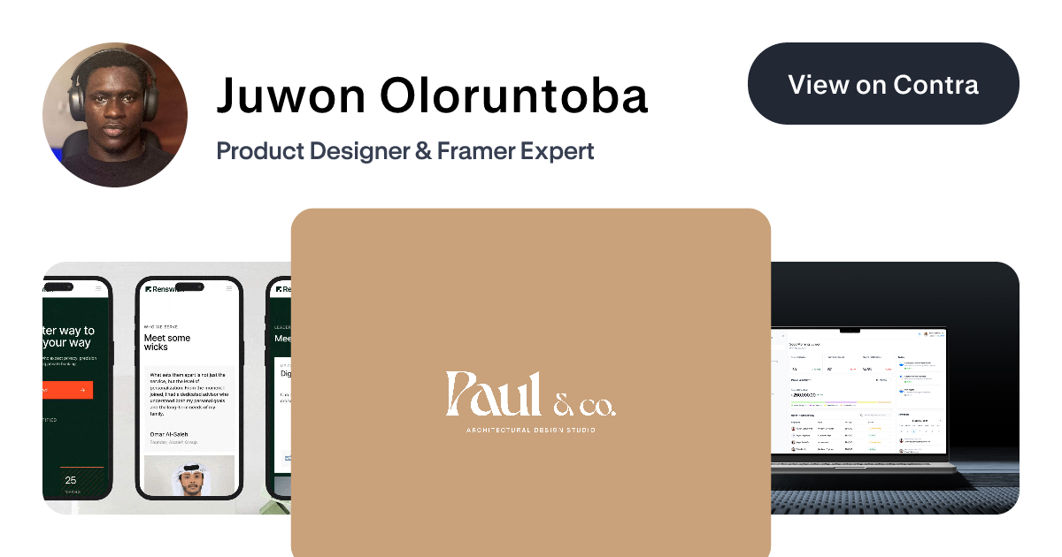 Juwon Oloruntoba on Contra