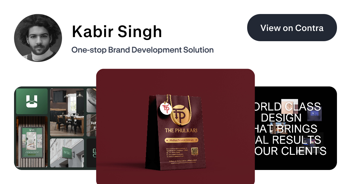 Kabir Singh on Contra | One-stop Brand Development Solution