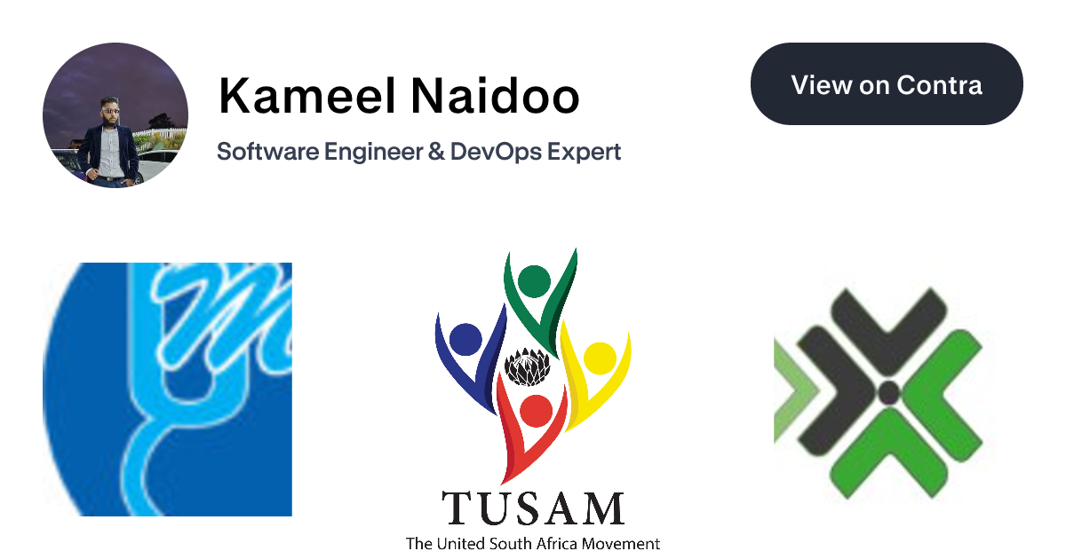 Kameel Naidoo on Contra | Software Engineer & DevOps Expert
